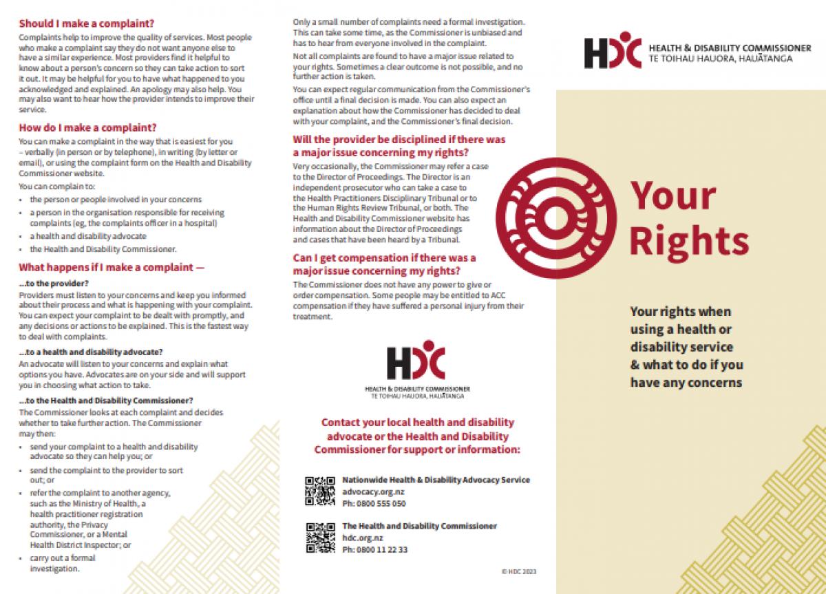 Your Rights | Health and Disability Commissioner | Online Resources for ...