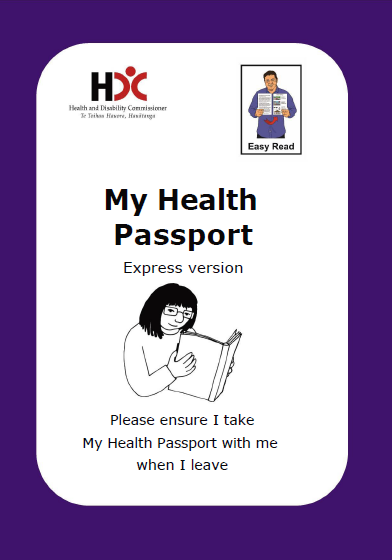 My Health Passport - Easy Read | Health and Disability Commissioner ...